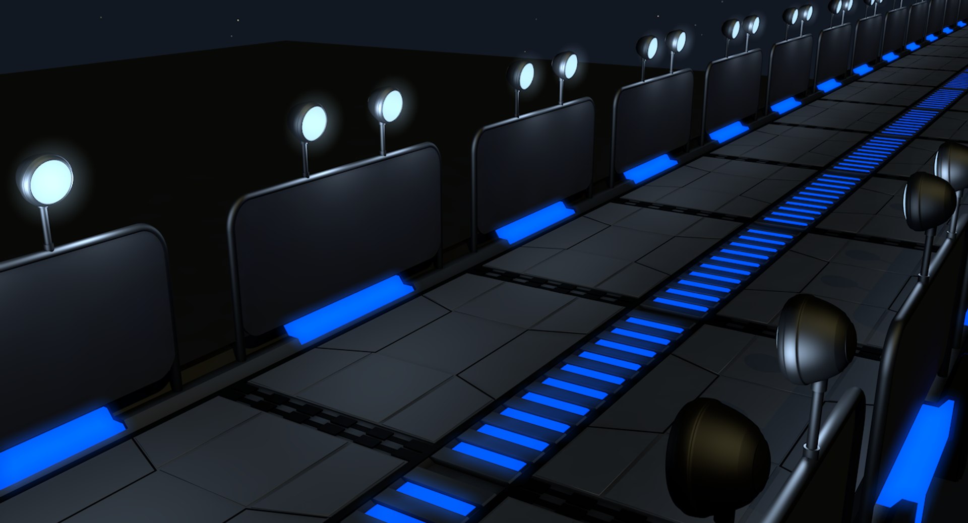 3D Sci Fi Bridge Model - TurboSquid 1391742