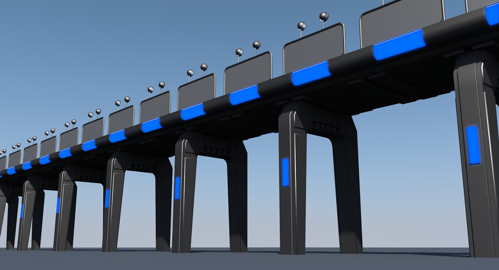 3D Sci Fi Bridge Model - TurboSquid 1391742