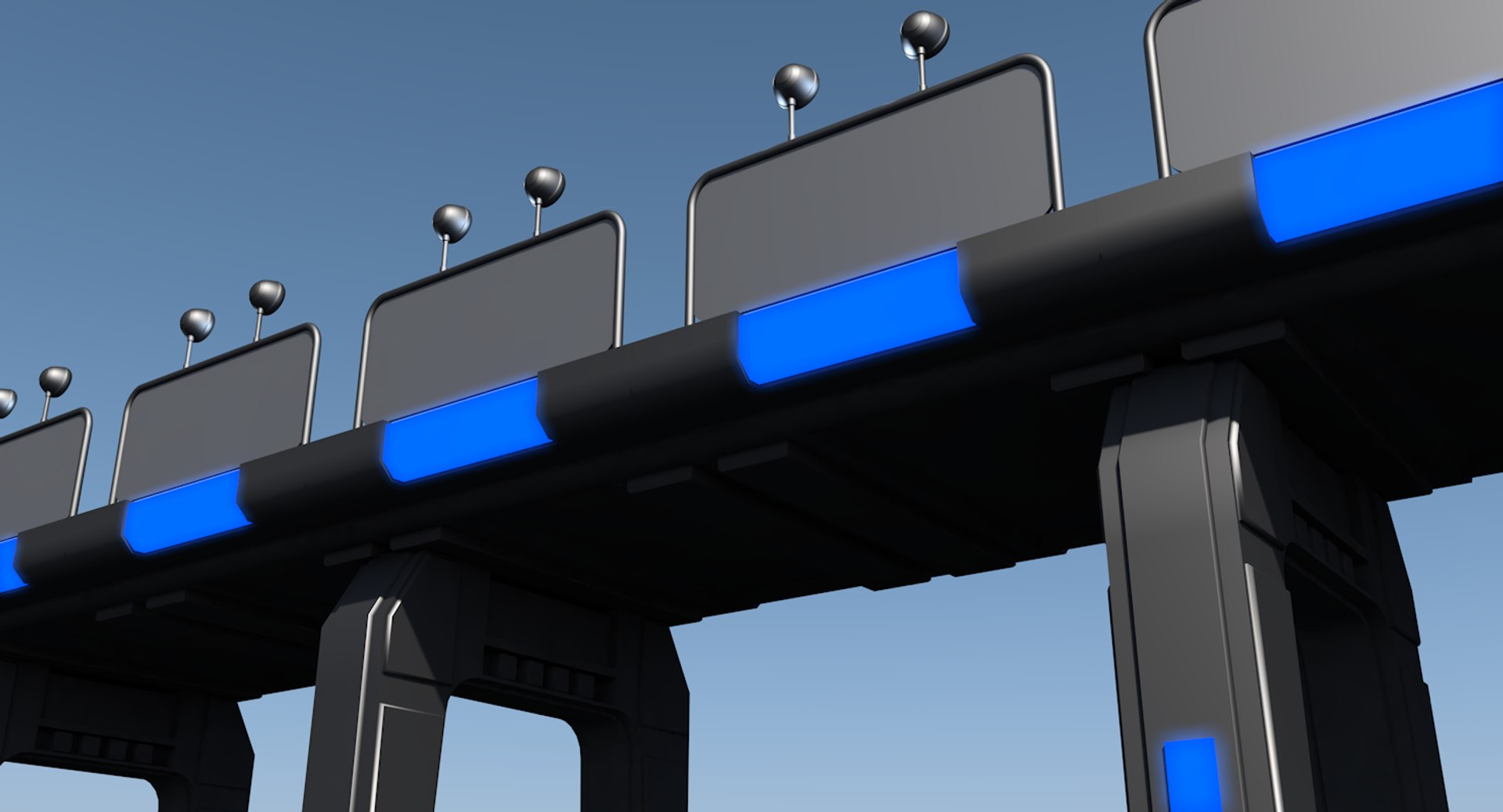 3D Sci Fi Bridge Model - TurboSquid 1391742