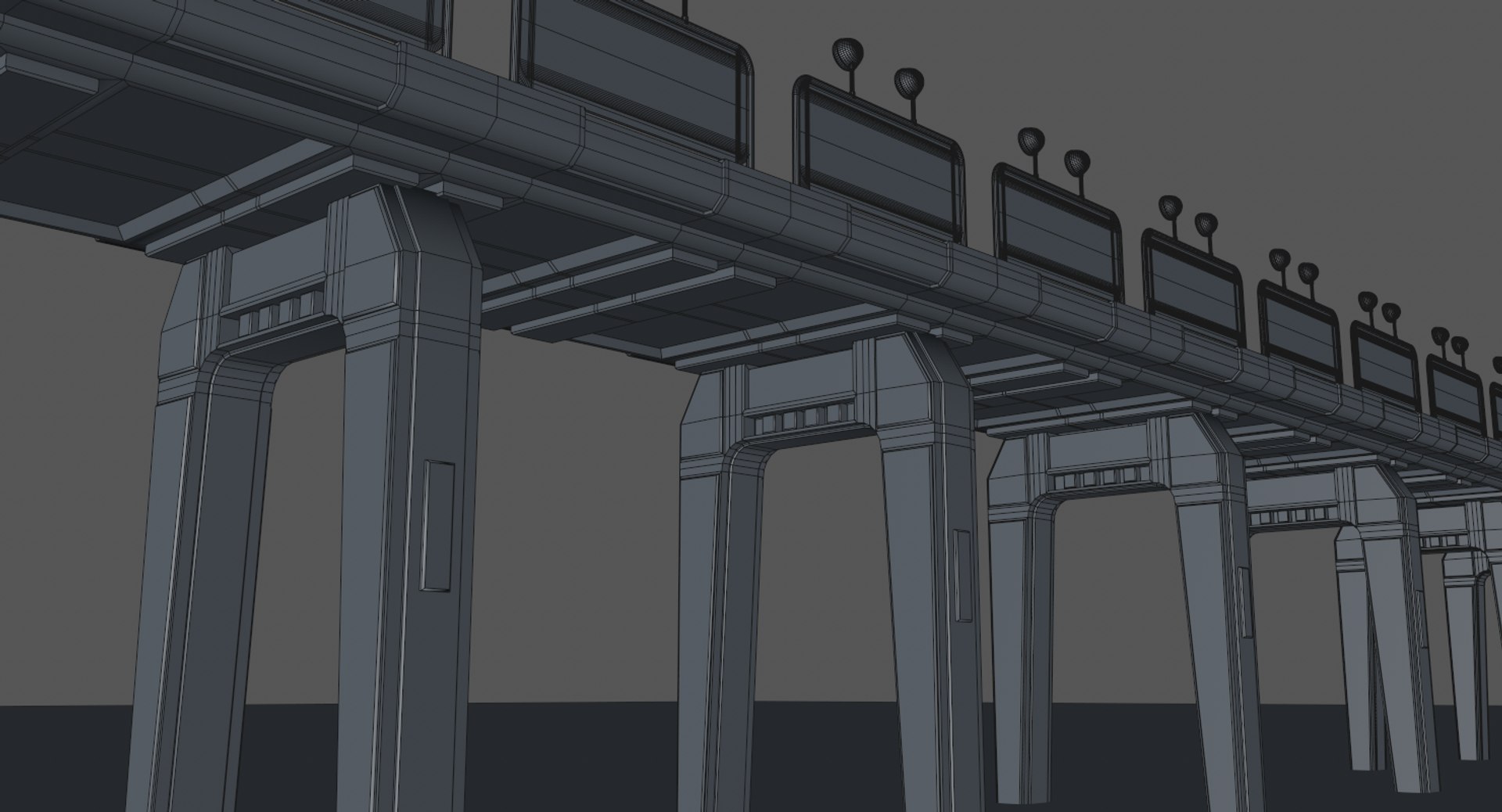 3D Sci Fi Bridge Model - TurboSquid 1391742