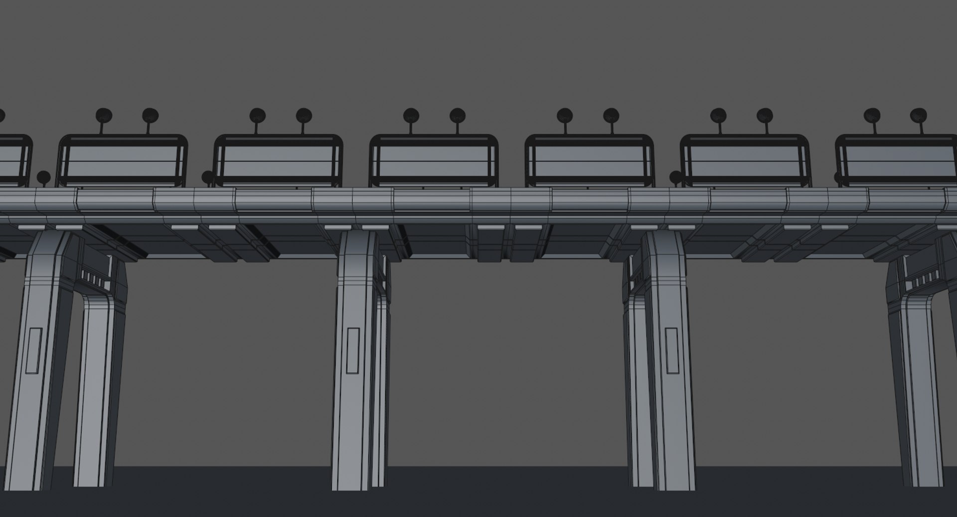 3D Sci Fi Bridge Model - TurboSquid 1391742