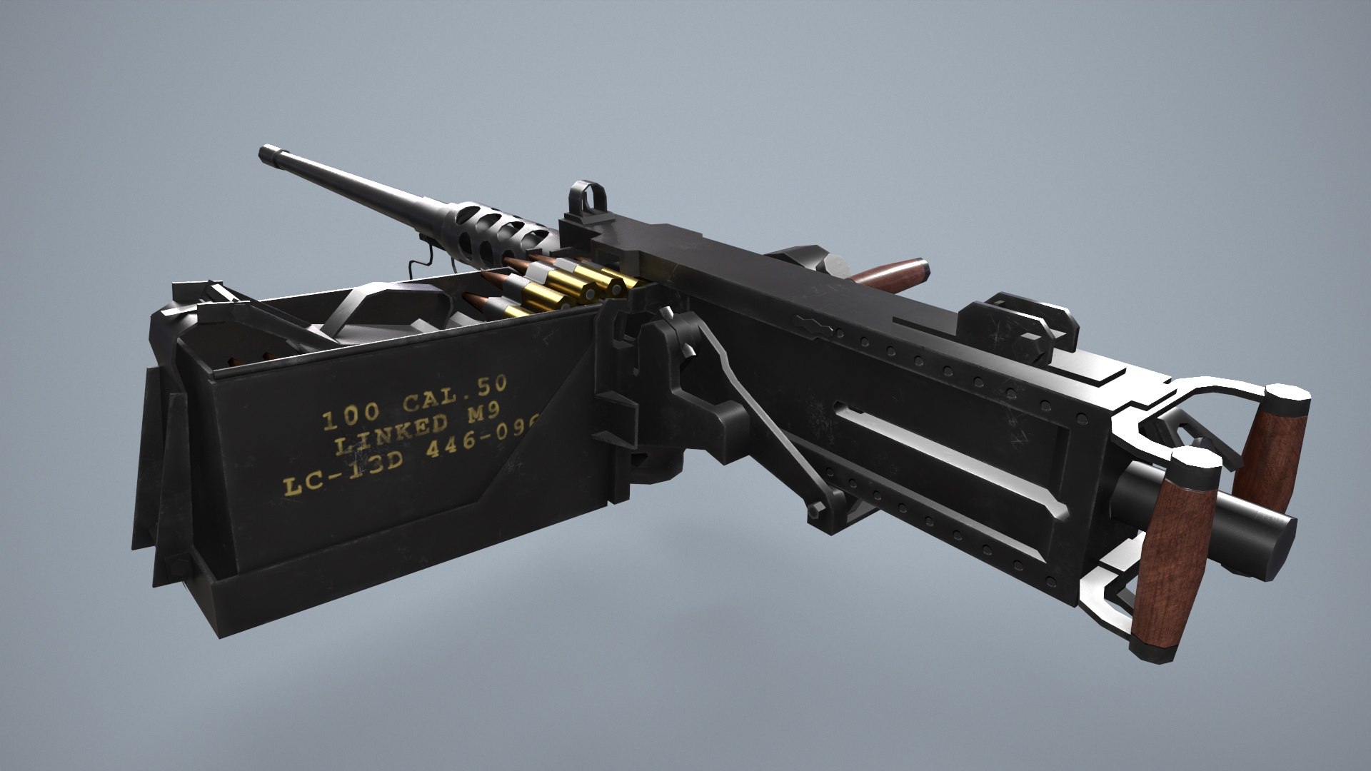 3D M2 Browning Machine Gun - TurboSquid 2199383
