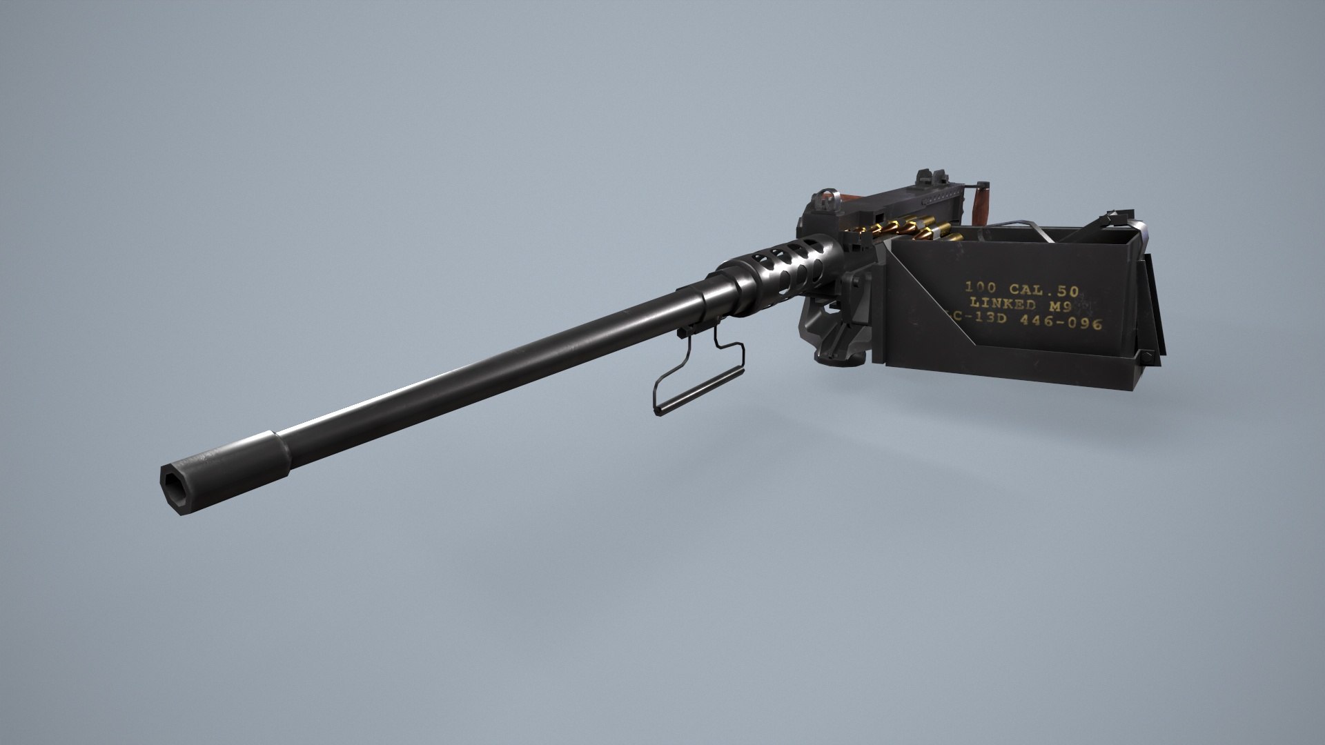 3D M2 Browning Machine Gun - TurboSquid 2199383