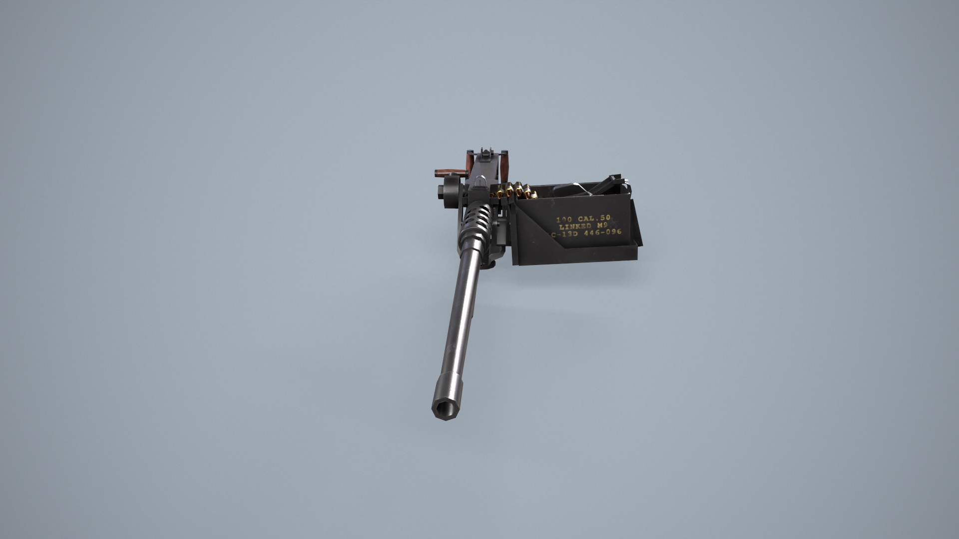 3D M2 Browning Machine Gun - TurboSquid 2199383