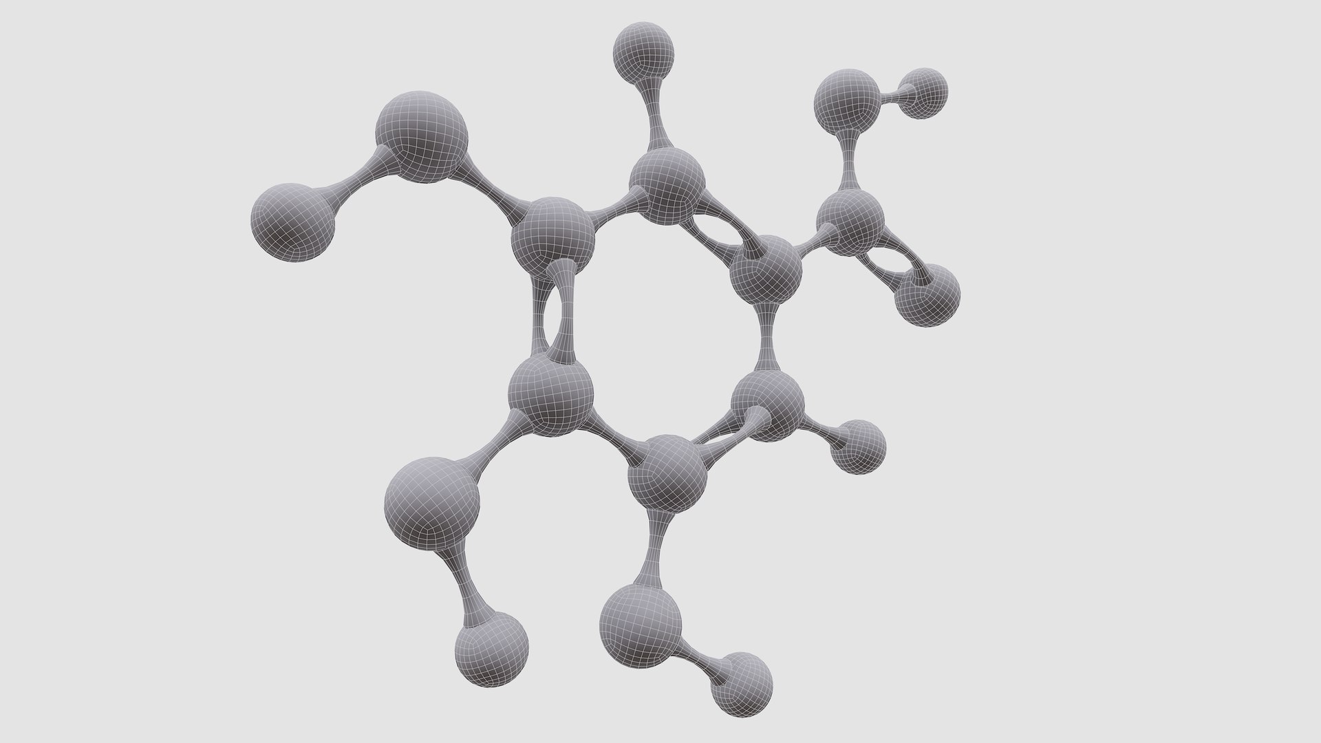 Gallic Acid Molecule With PBR 4K 8K 3D - TurboSquid 1943789