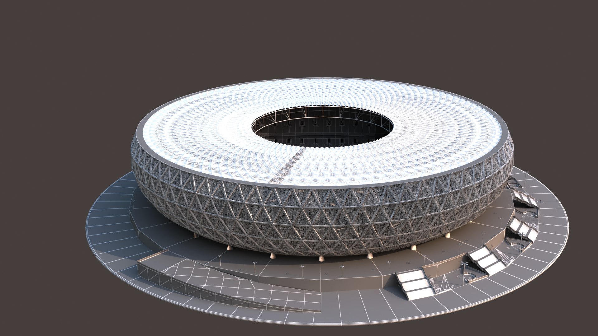 Qatar Lusail Stadium 3D Model - TurboSquid 1978870