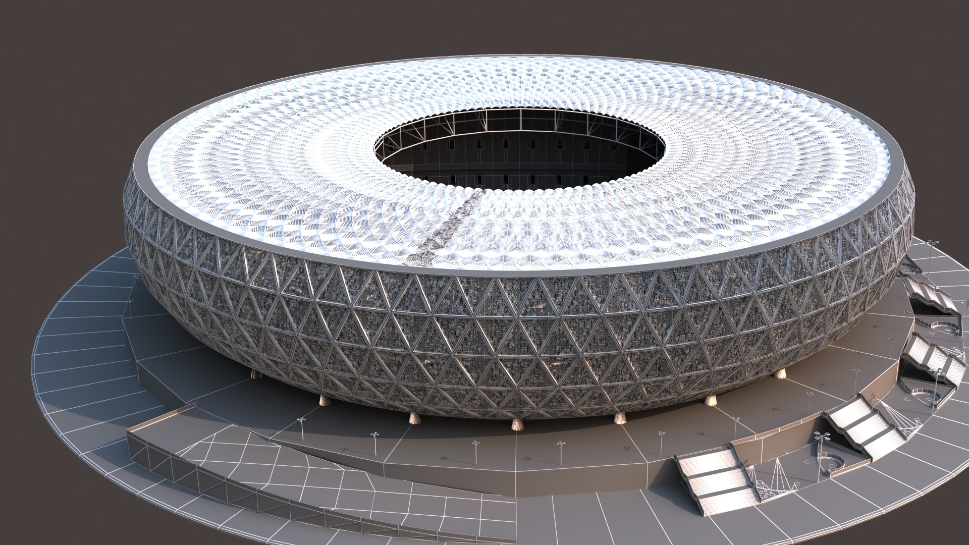 Qatar Lusail Stadium 3D Model - TurboSquid 1978870