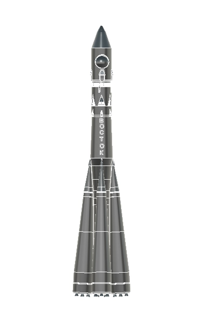 3D Korolevs Soviet R-7 Rocket Model - TurboSquid 1329525