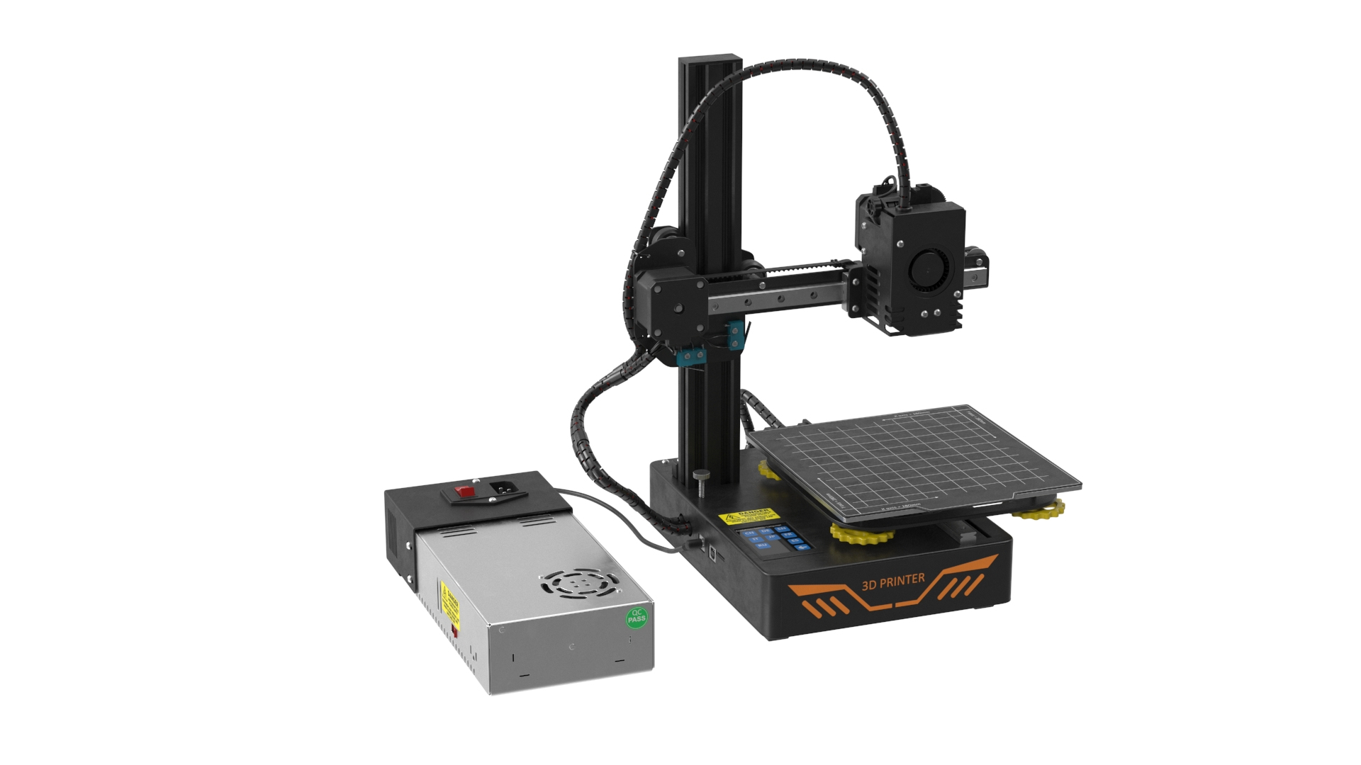 Mini 3D Printer With PSU Rigged Model - TurboSquid 2354707