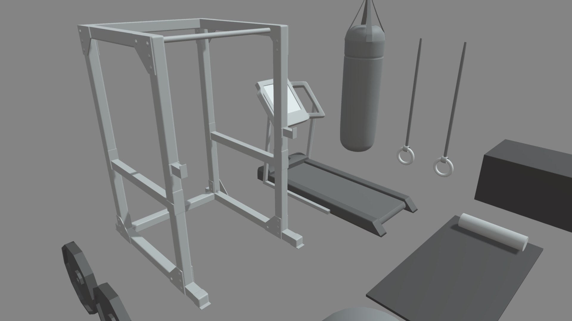Low Poly Gym 3D Model - TurboSquid 1908932