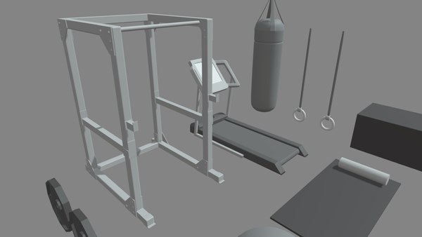 Low Poly Gym 3D 모델 - TurboSquid 1908932