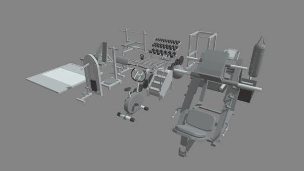 Low Poly Gym 3D 모델 - TurboSquid 1908932