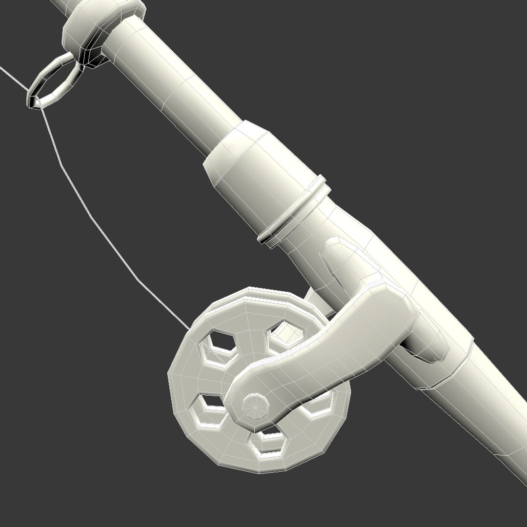 3D fishing pole model - TurboSquid 1188201