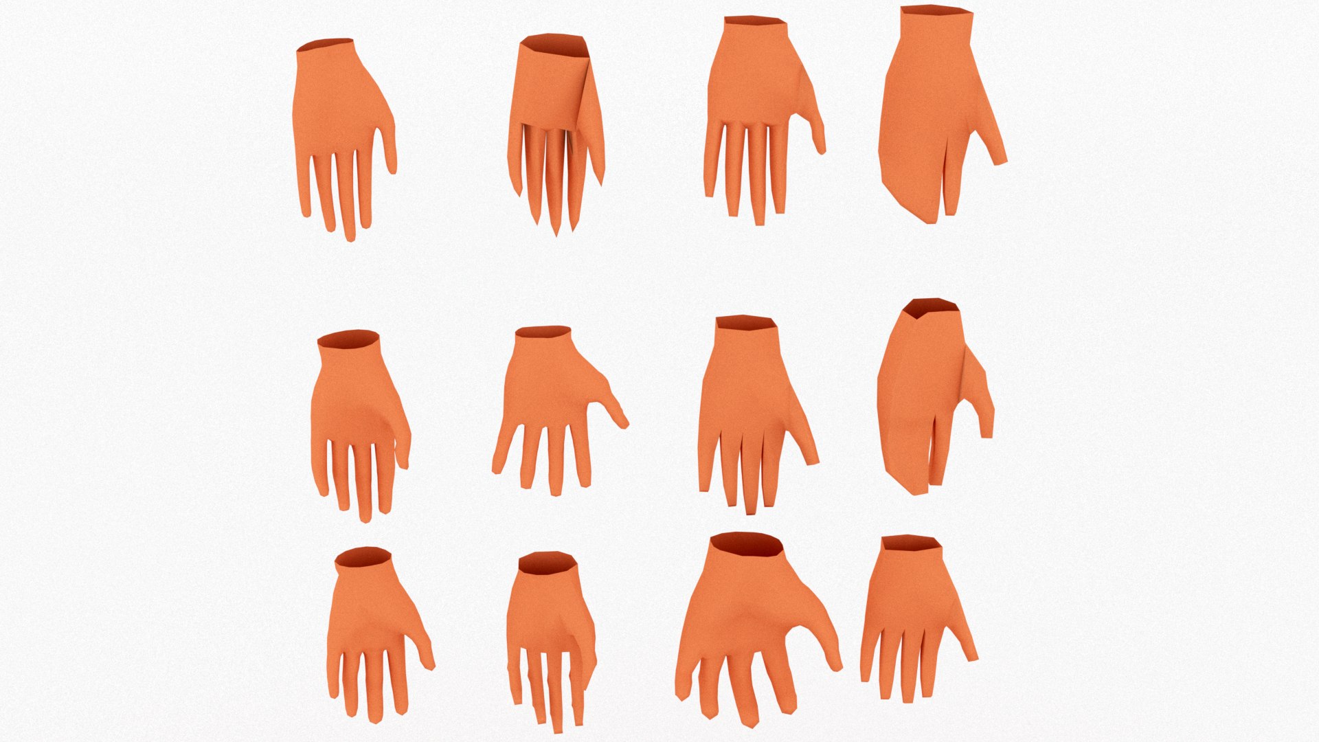3D Base Meshes For Hand And Feet - TurboSquid 2118914