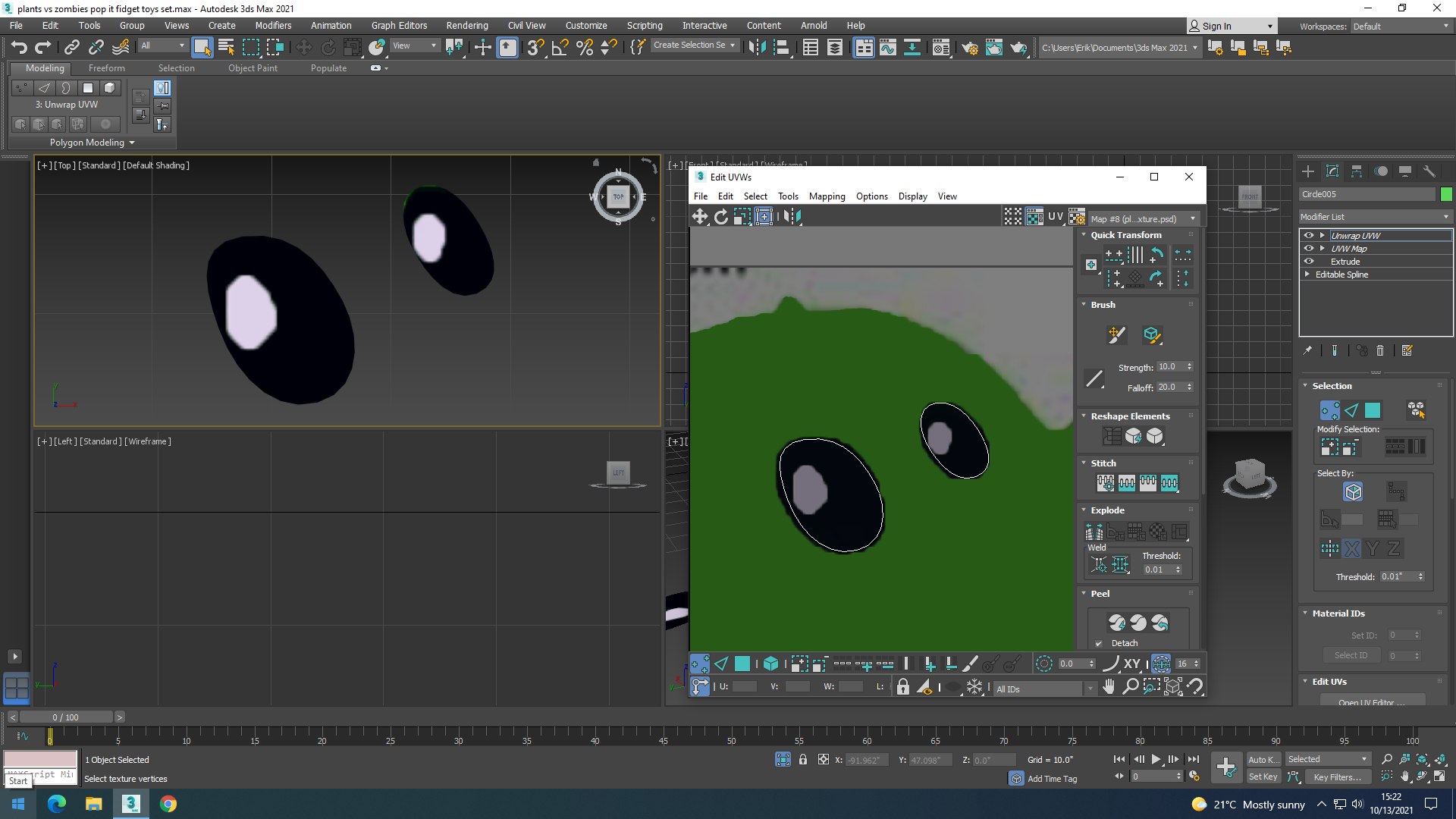 Plants vs Zombies Pop It Fidget Toys Set 3D model - TurboSquid 1800659