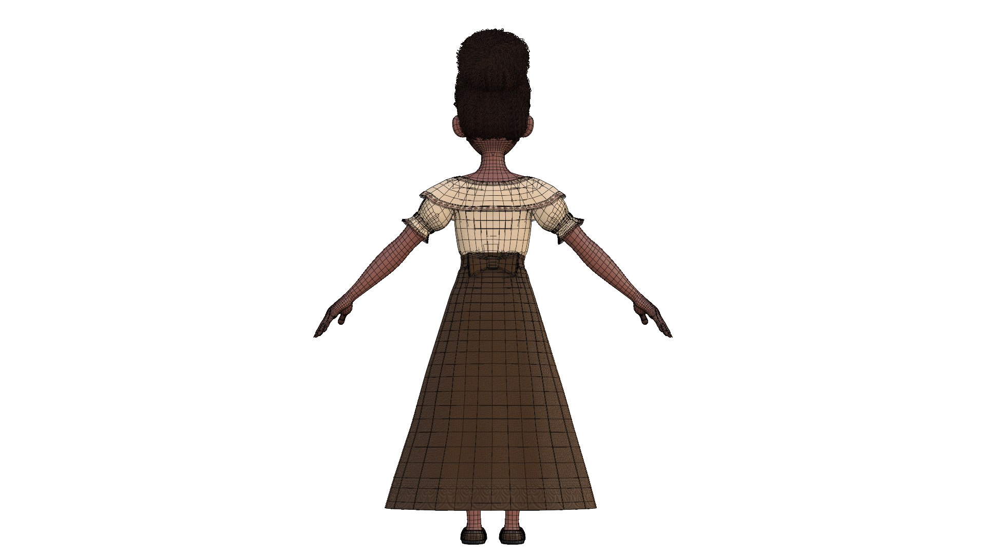 3D Model Tiana Cartoon Women Character - TurboSquid 1932450