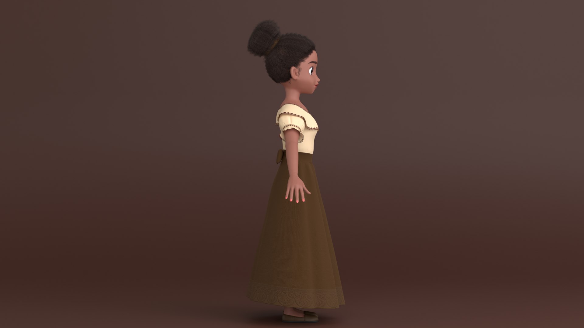 3D Model Tiana Cartoon Women Character - TurboSquid 1932450