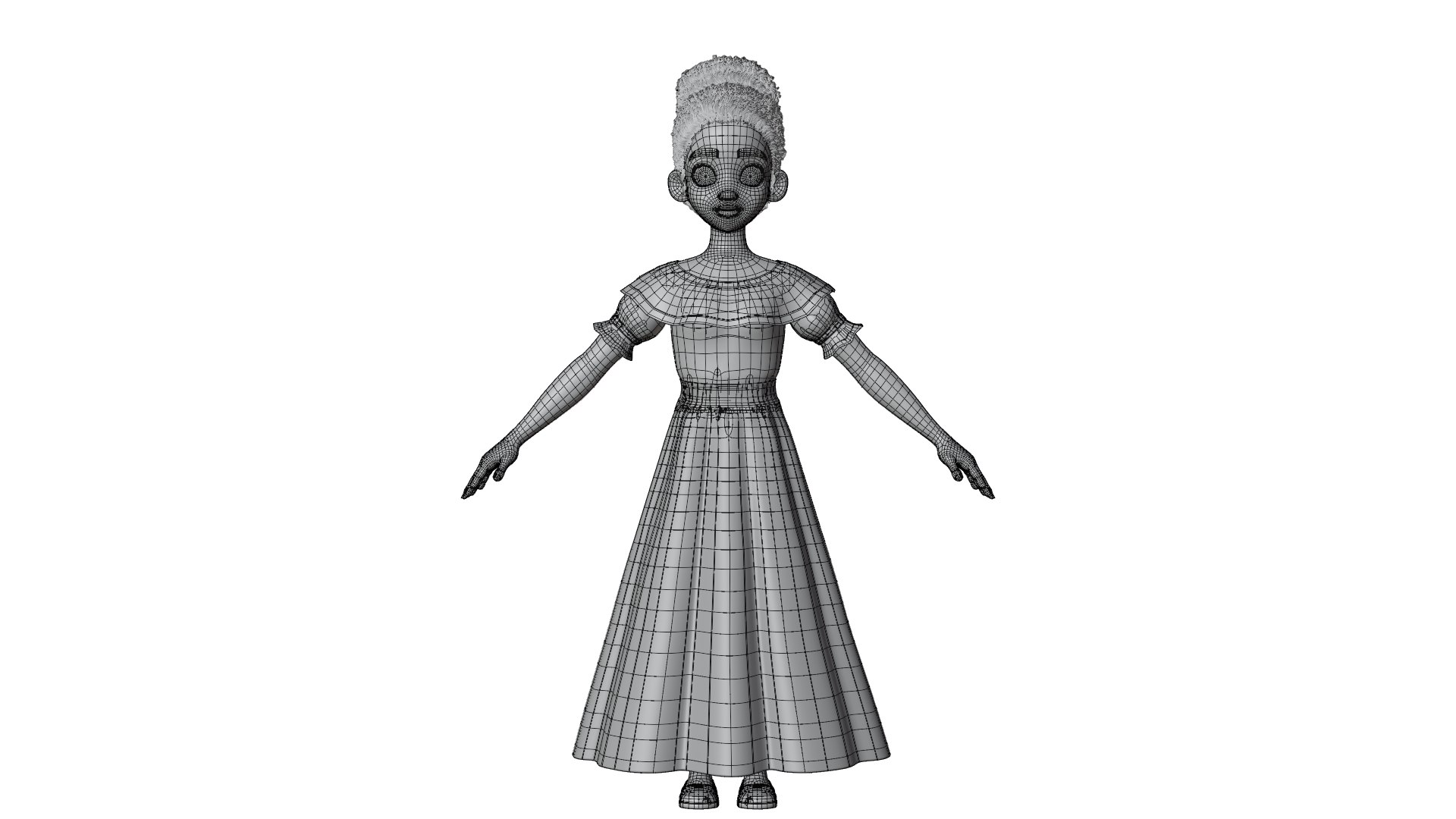 3D Model Tiana Cartoon Women Character - TurboSquid 1932450