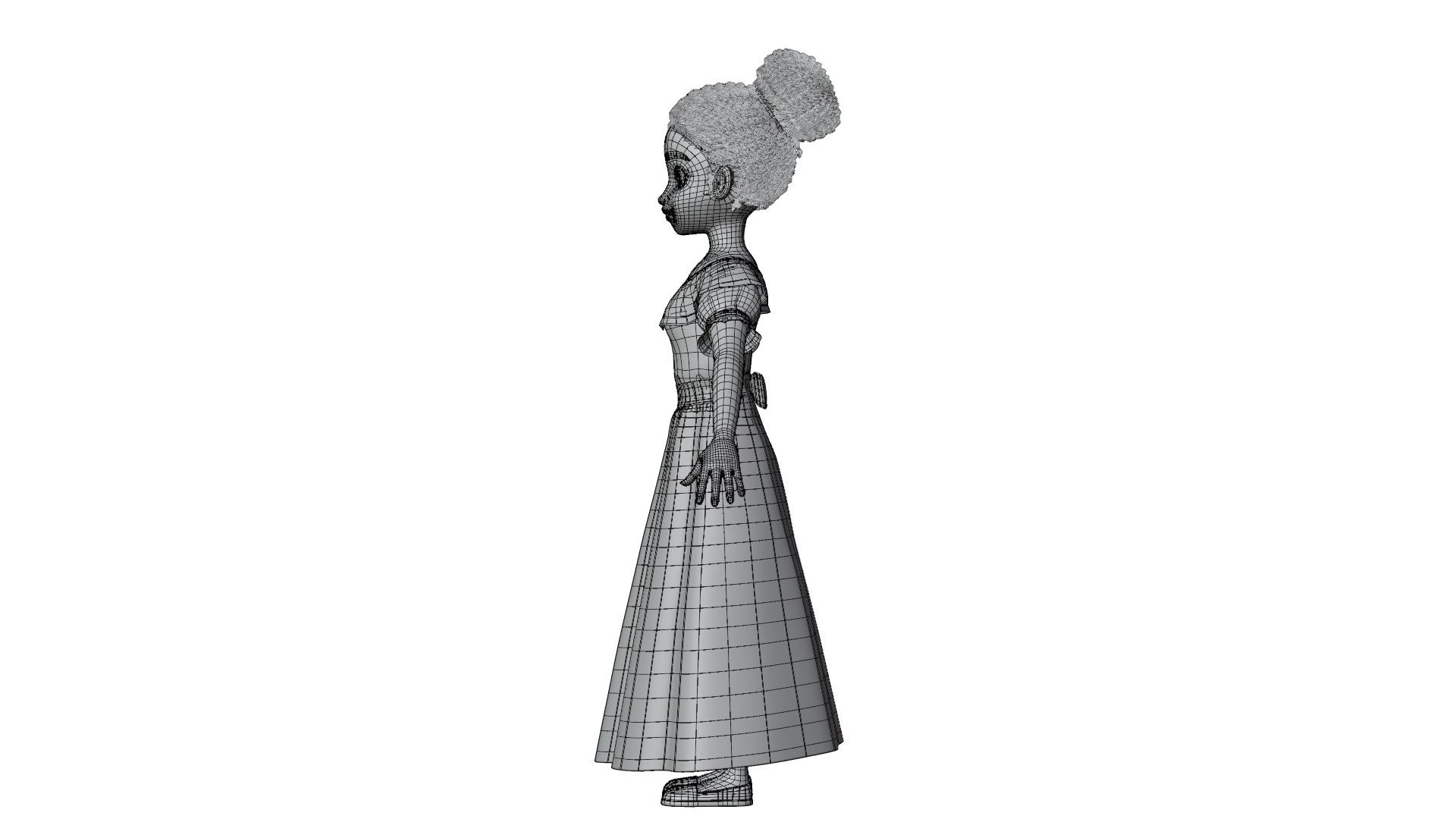 3D Model Tiana Cartoon Women Character - TurboSquid 1932450