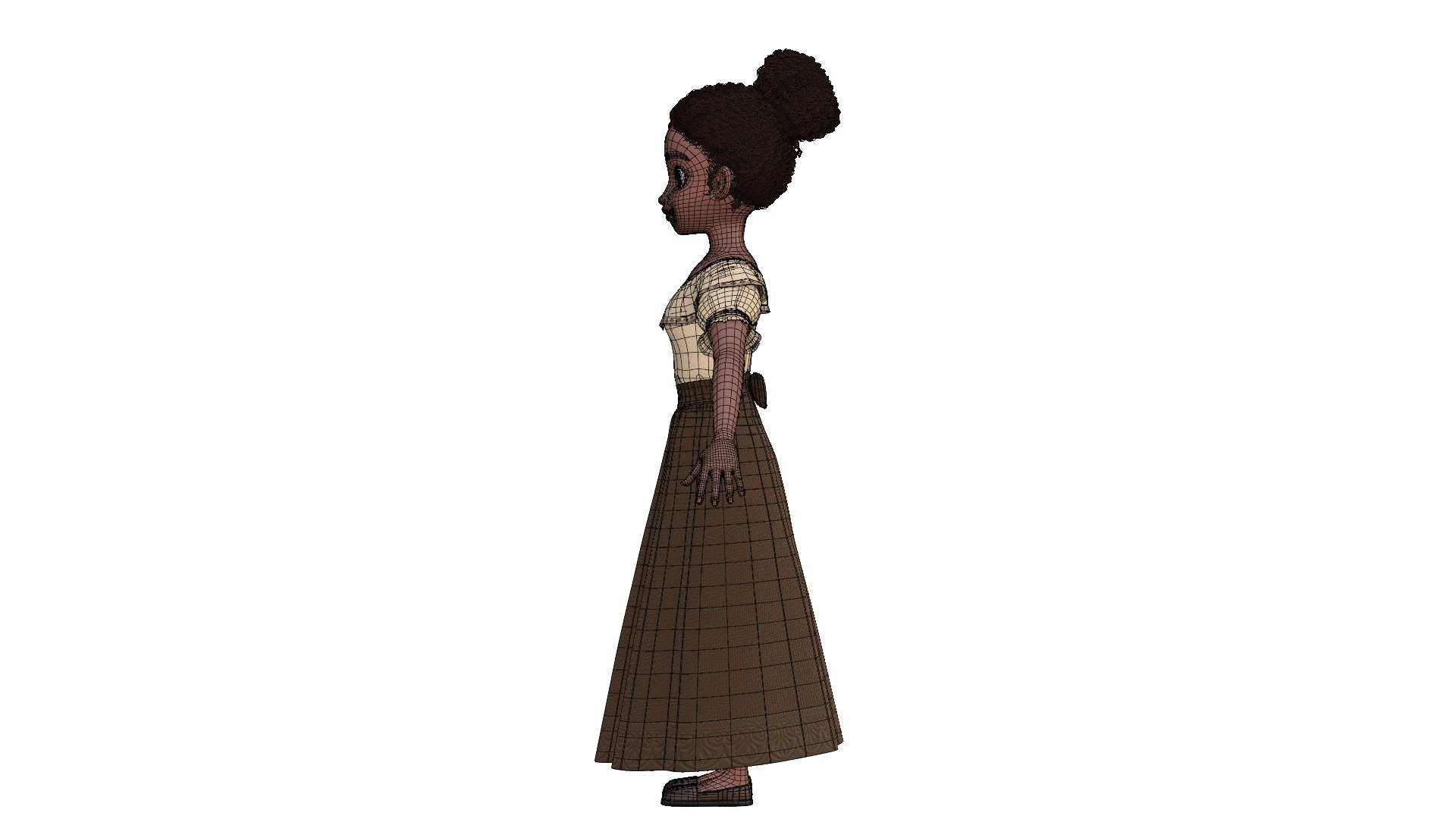 3D Model Tiana Cartoon Women Character - TurboSquid 1932450