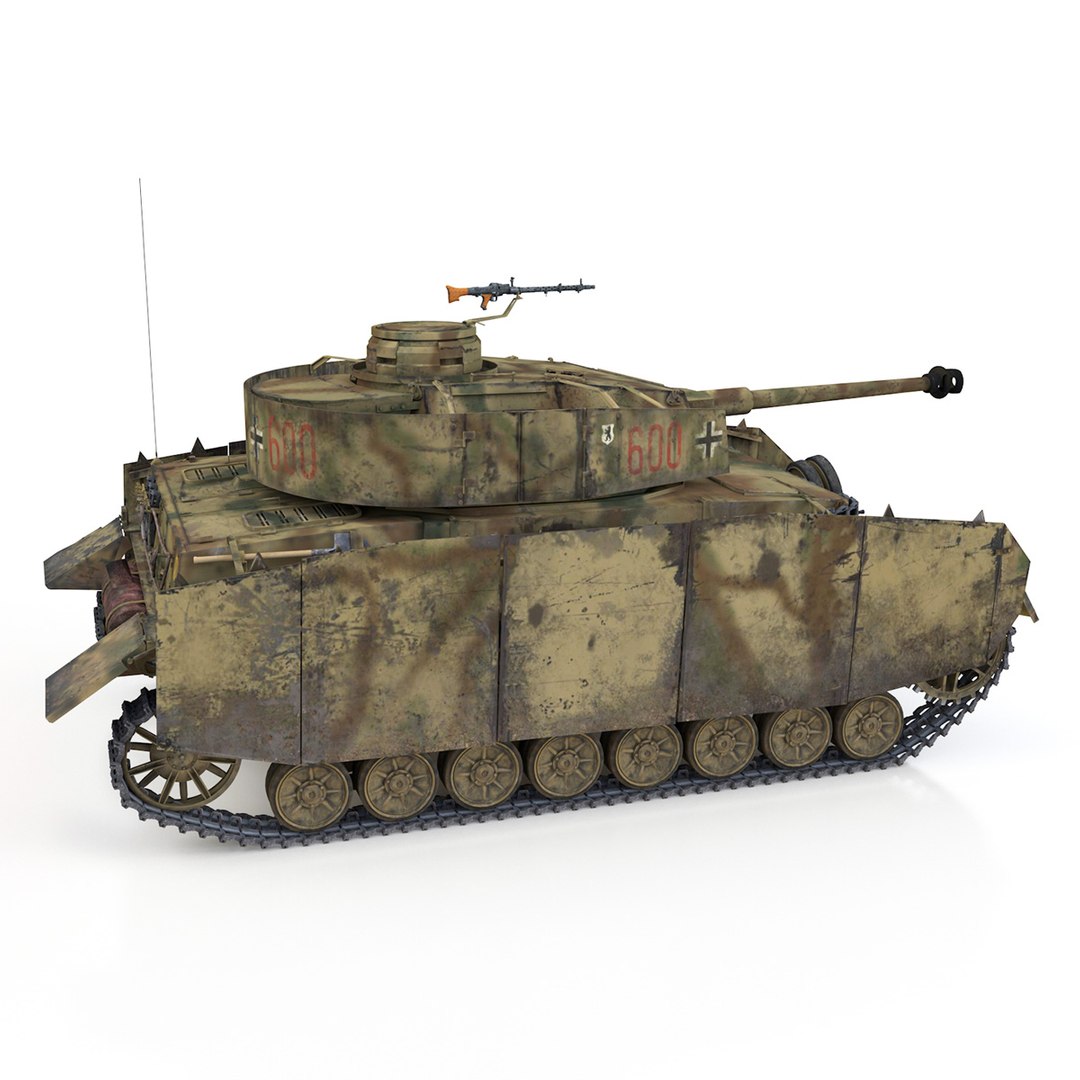 3D German Panzer 4 Ausf Model - TurboSquid 1288250
