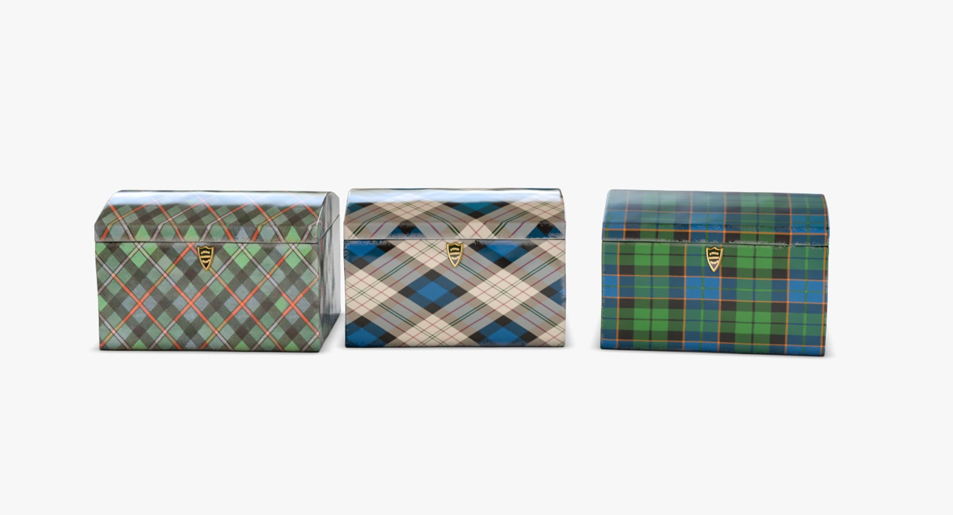Tartan Boxes 3d Max