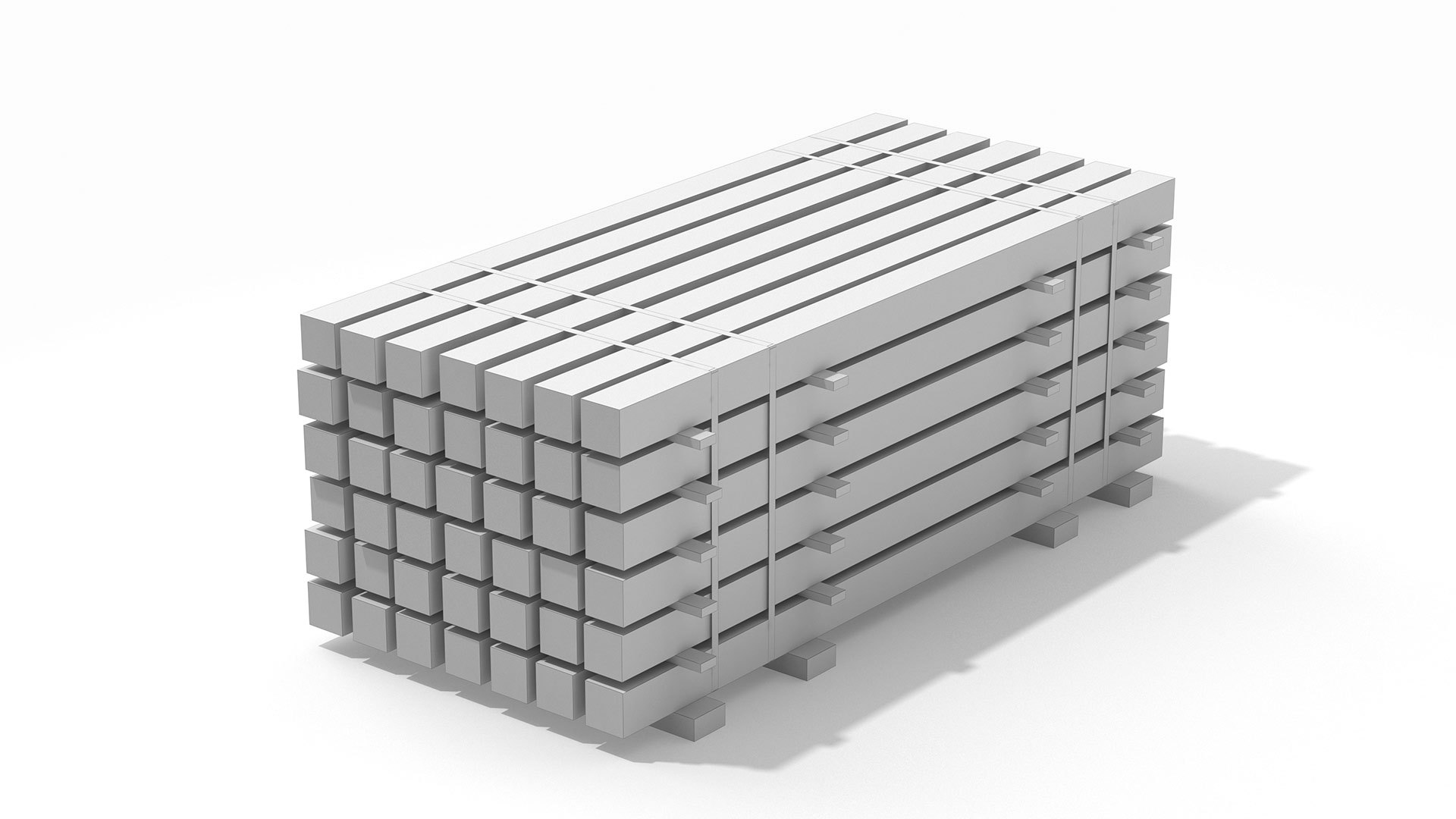 3D Stack Of Wooden Beams PBR Model - TurboSquid 2184424