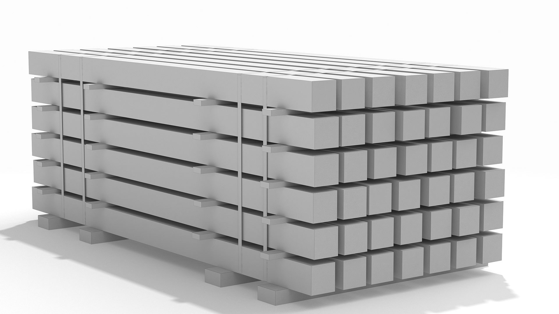 3D Stack Of Wooden Beams PBR Model - TurboSquid 2184424