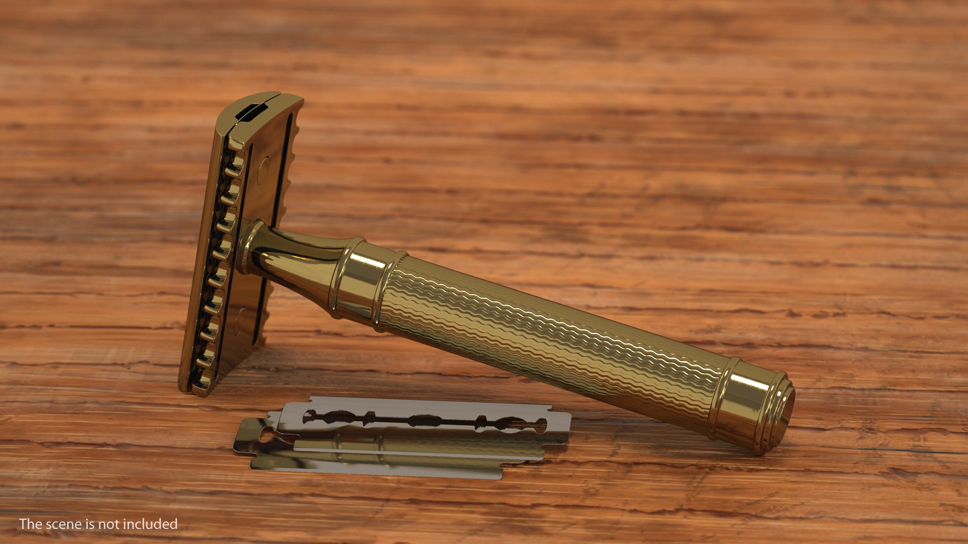 3D Bronze Safety Razor - TurboSquid 1356760