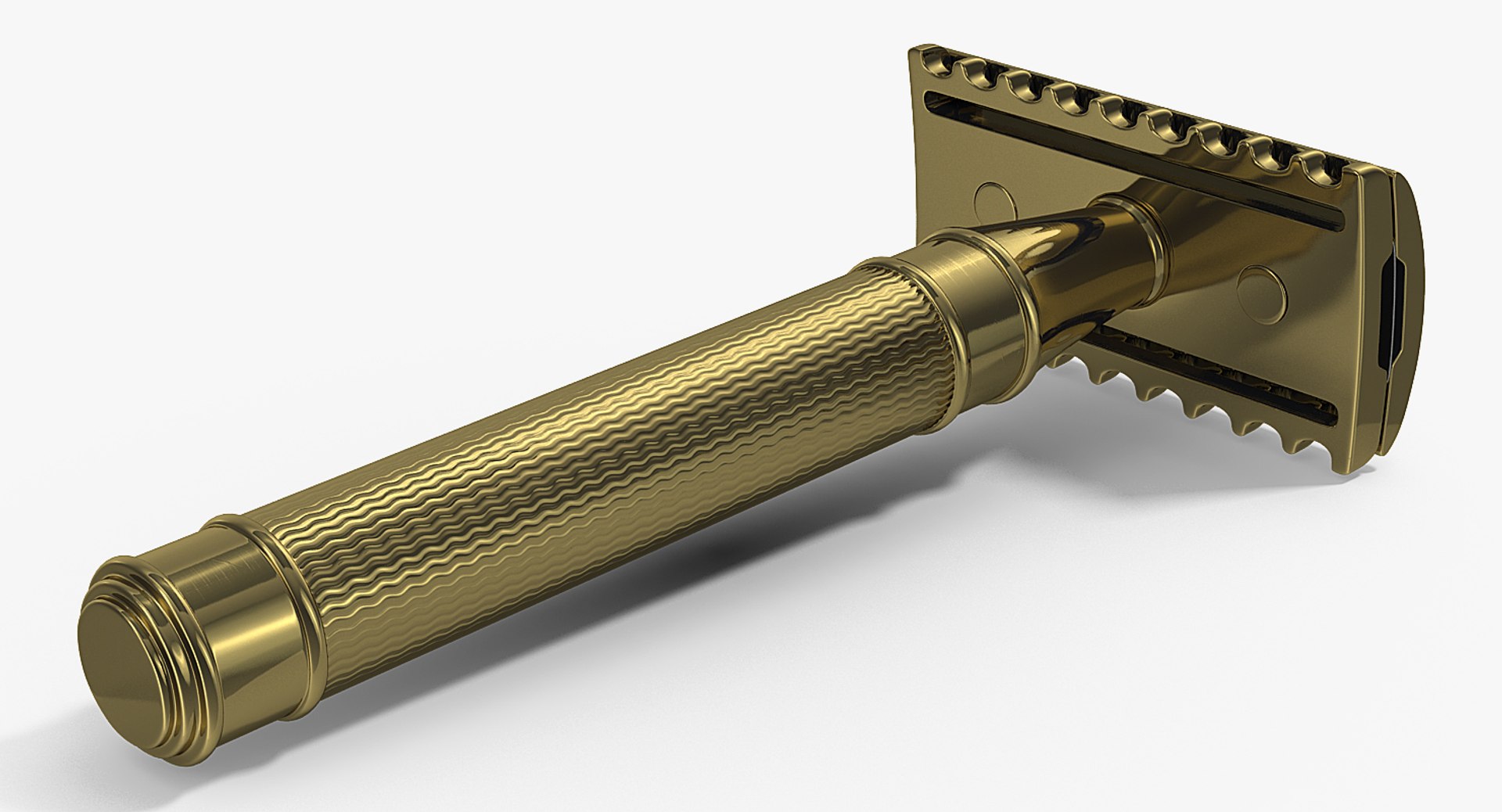 3D Bronze Safety Razor - TurboSquid 1356760