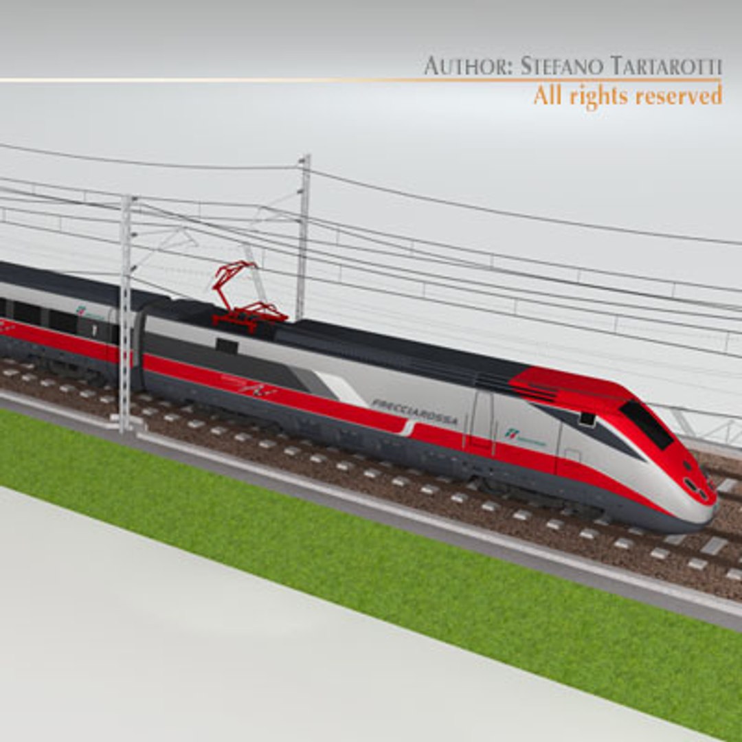 3ds etr500 frecciarossa speed train
