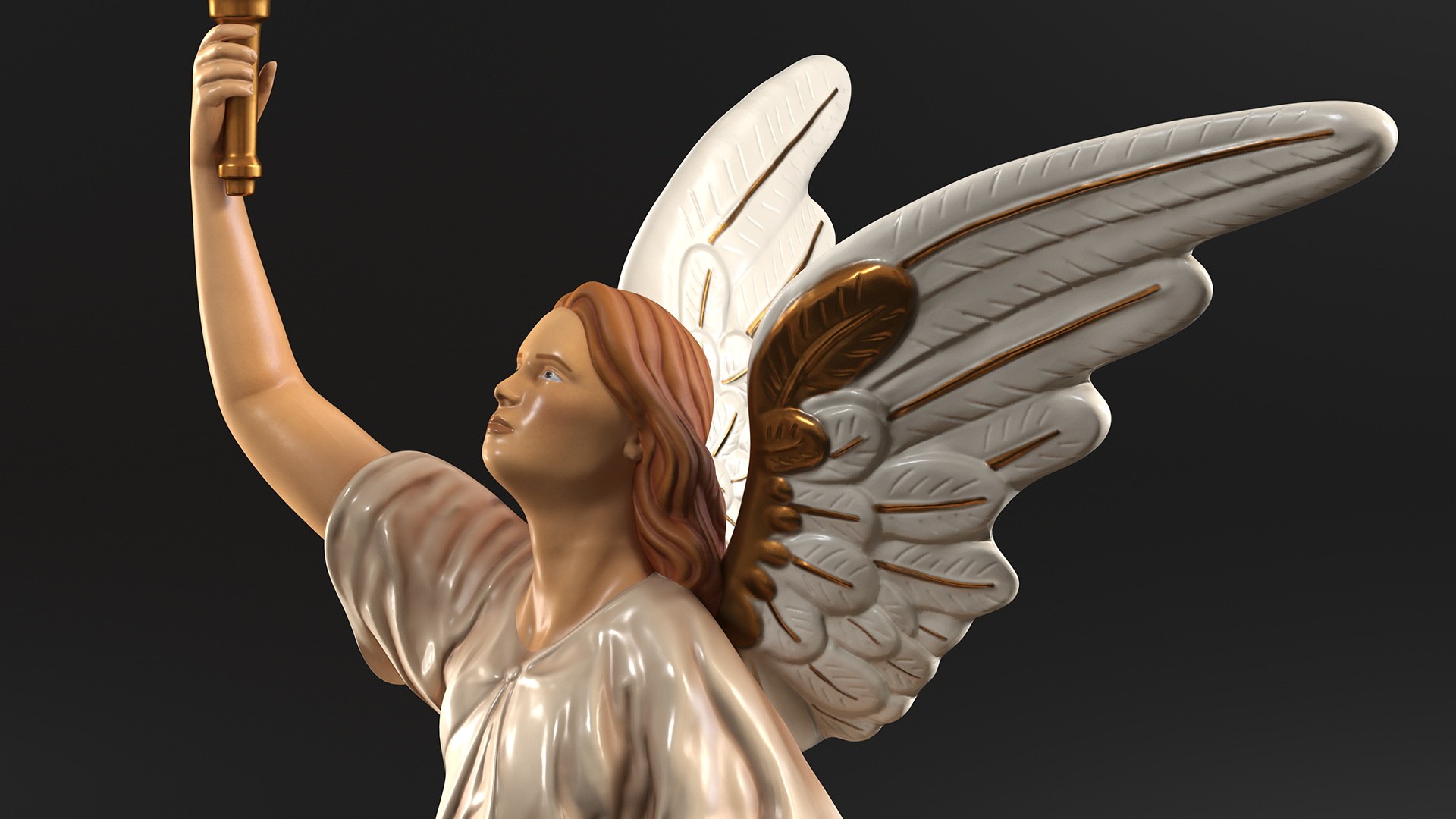 3D Angel of Light Statue - TurboSquid 2028403