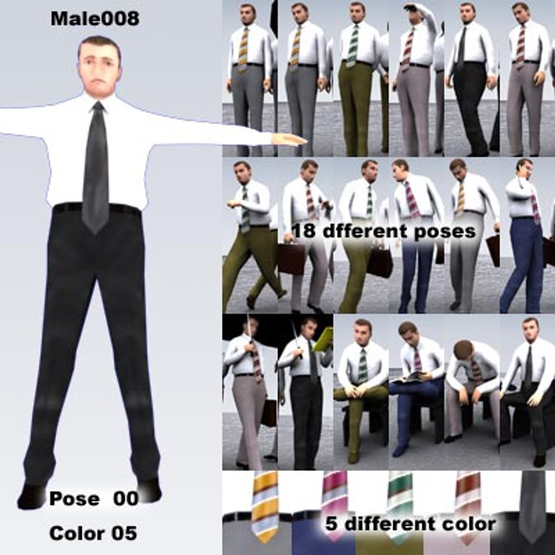 3d Model Male Man People