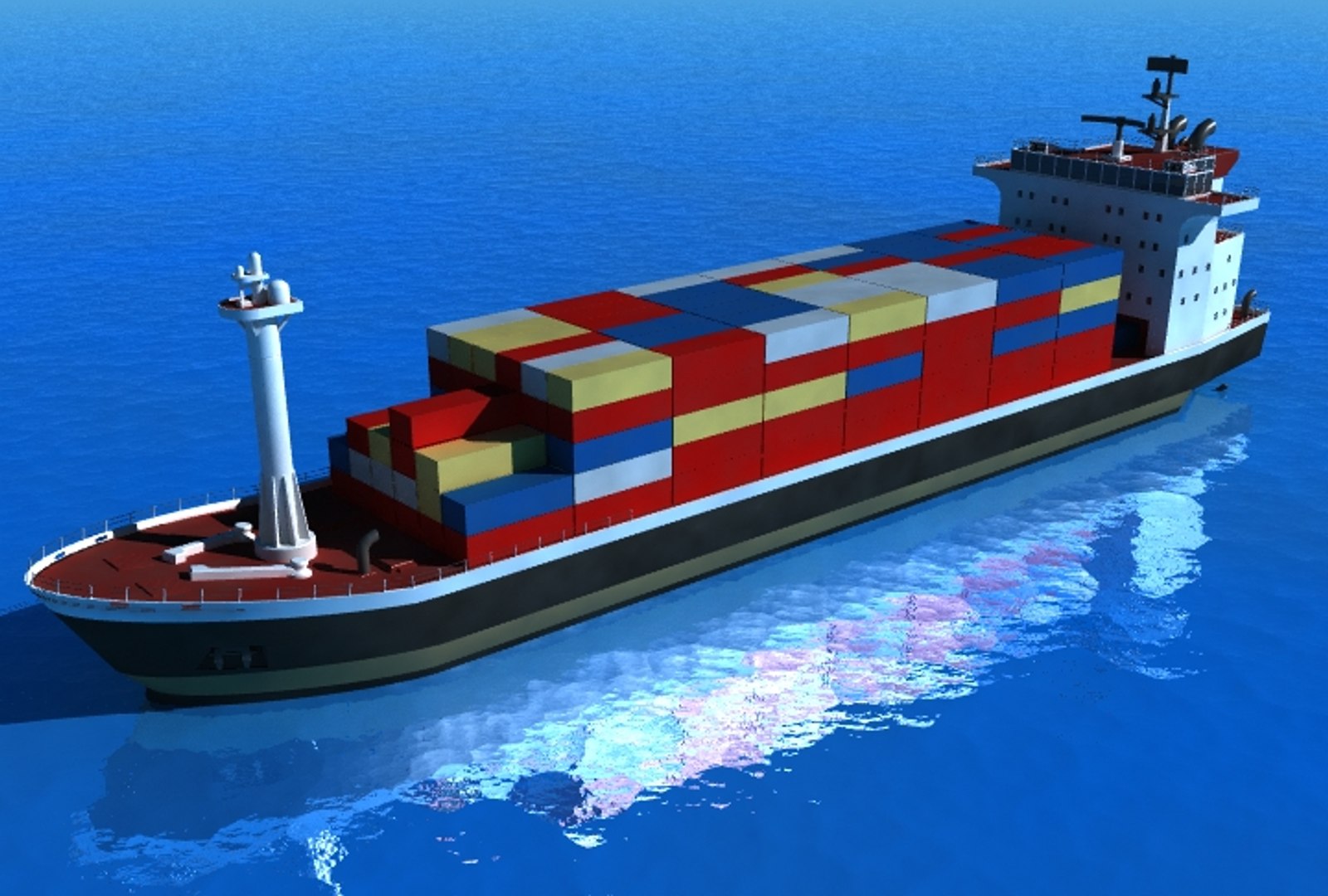 3d Shipping Port Model