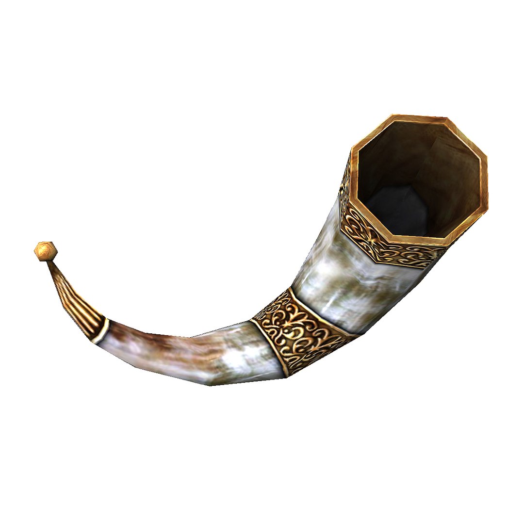 3d Horn Powderhorn Model