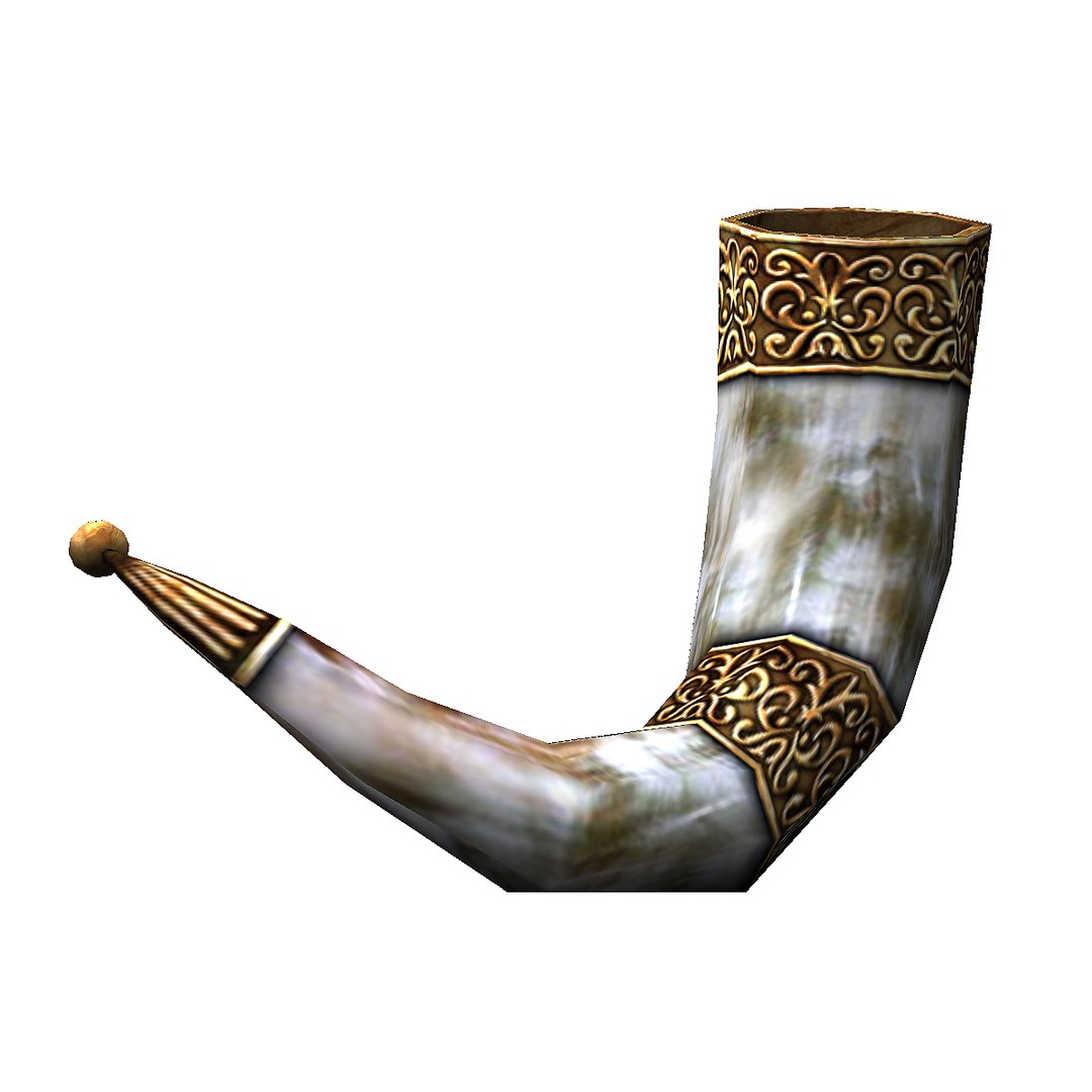 3d Horn Powderhorn Model