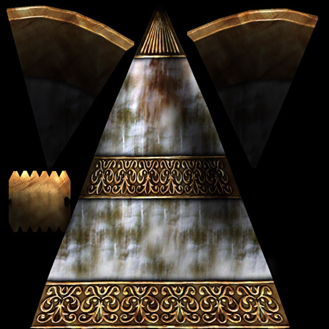 3d Horn Powderhorn Model