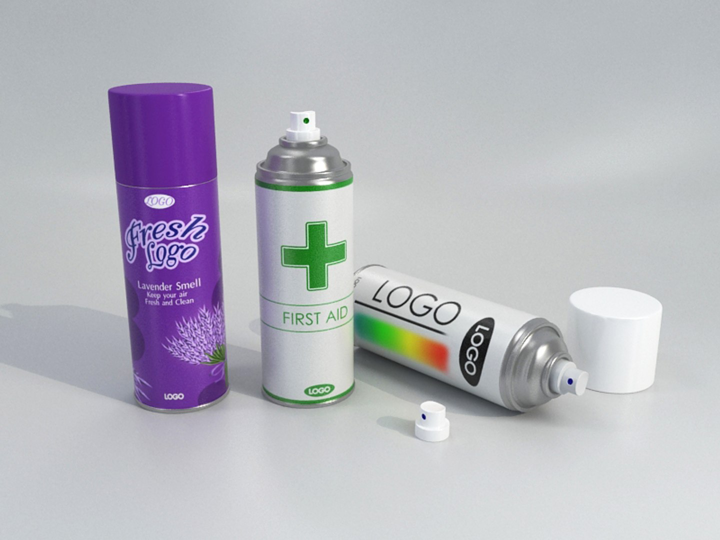 Spray set - ar-vr 3D model - TurboSquid 1246147