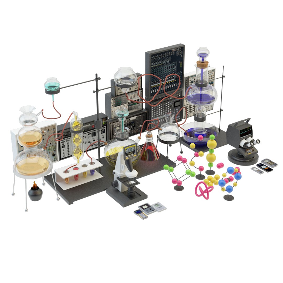 3D Model Medical Laboratory Set - TurboSquid 1224300