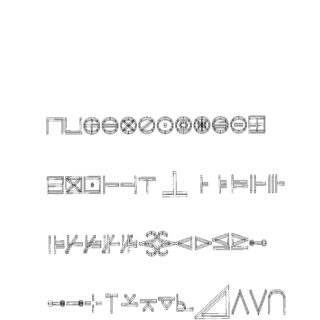 3D Symbols Set13 Cg Cad - TurboSquid 1213633