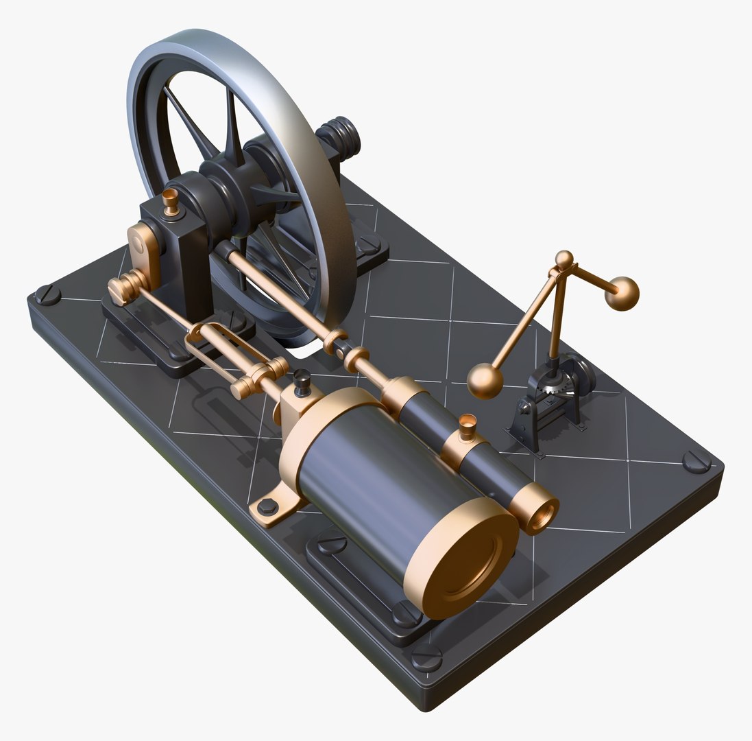 Vintage Steam Engine M1 3D Model - TurboSquid 2520814