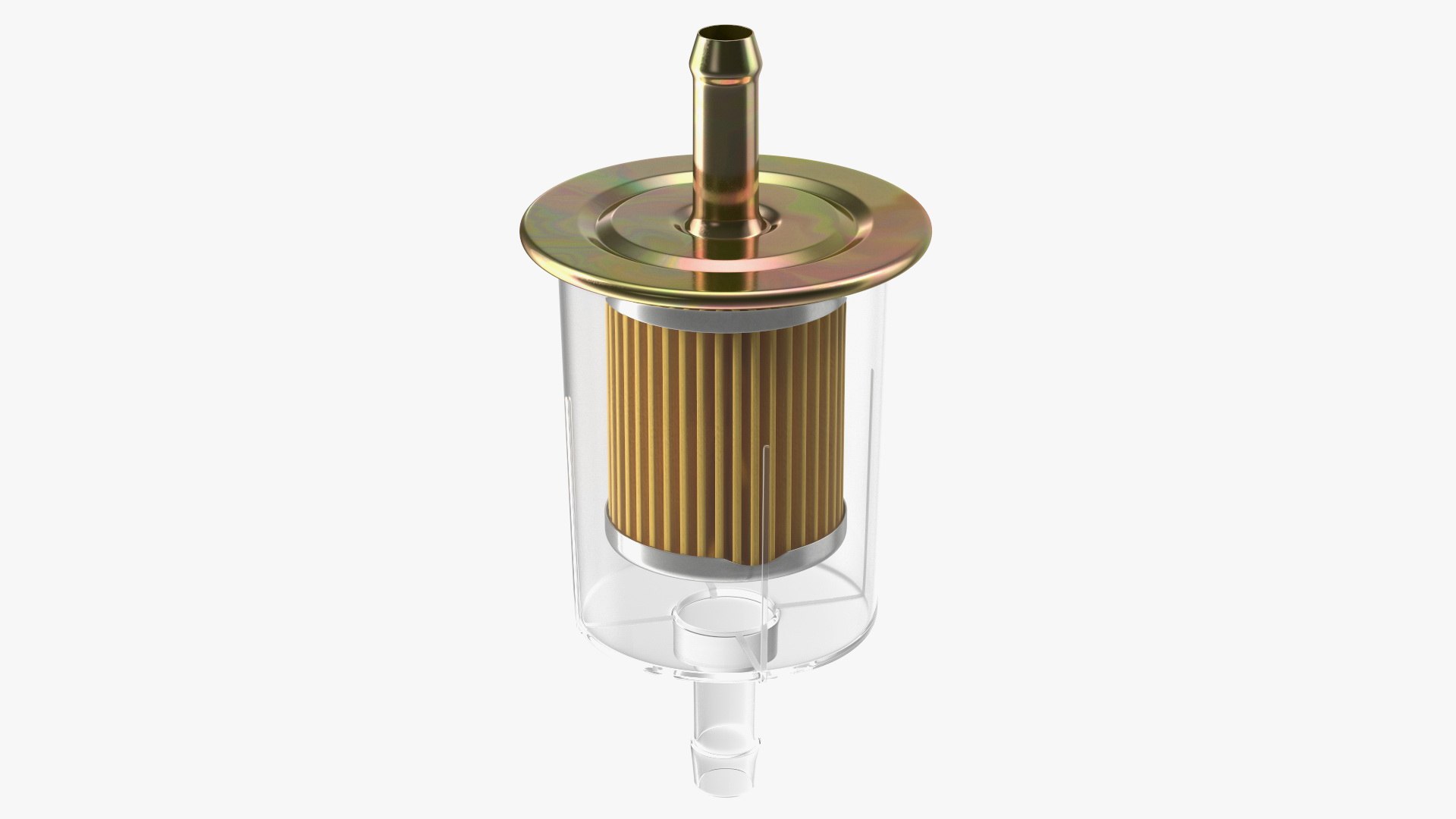 3D model Universal Inline Fuel Filter with Metal Cap - TurboSquid 1788027