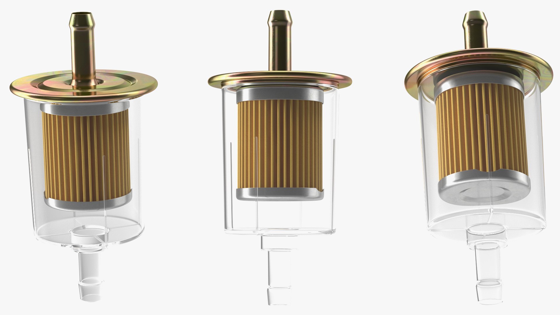 3D model Universal Inline Fuel Filter with Metal Cap - TurboSquid 1788027