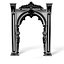 Portico Arcade Baroque 3d Model