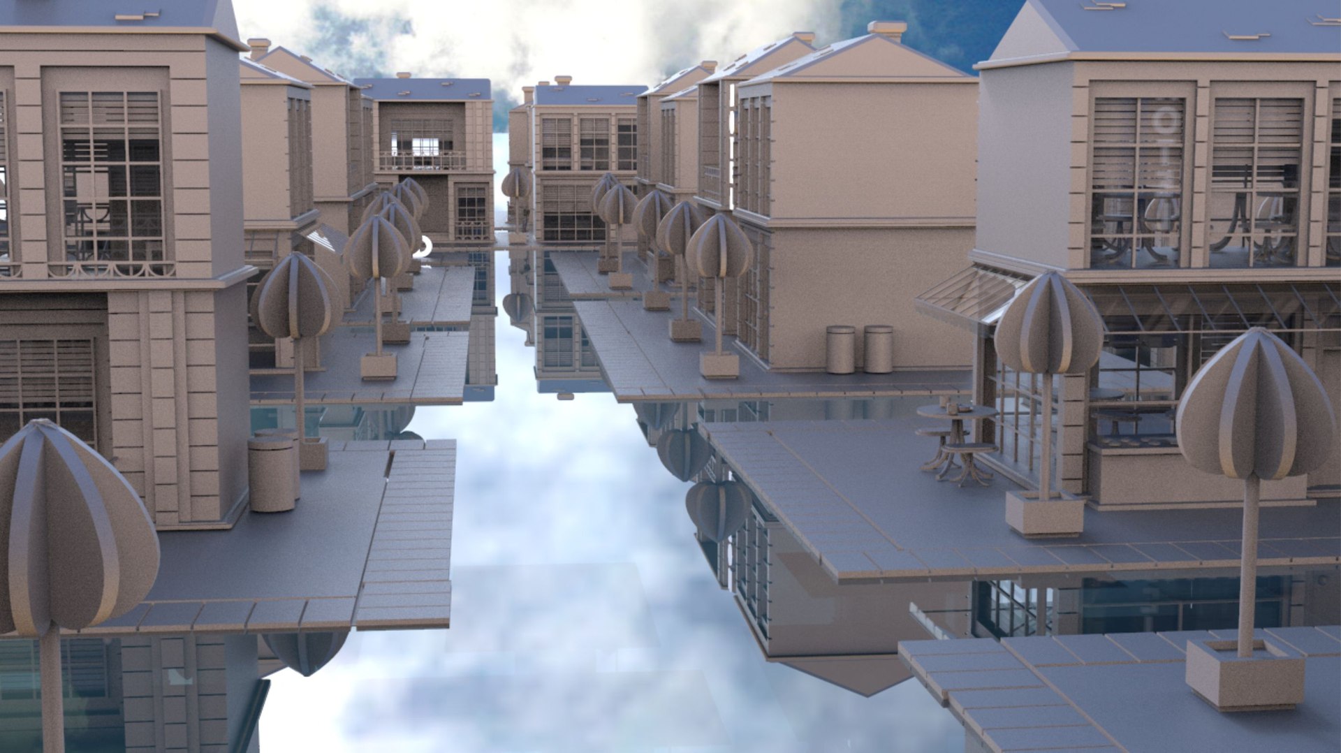 3D French Neighborhood - TurboSquid 2016620