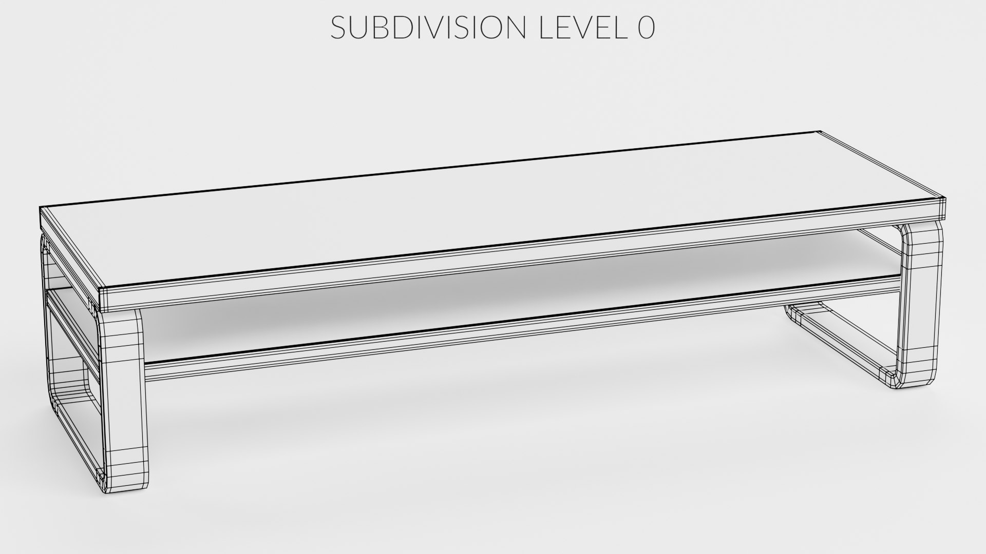 3D TV Table 01 - TurboSquid 2371227