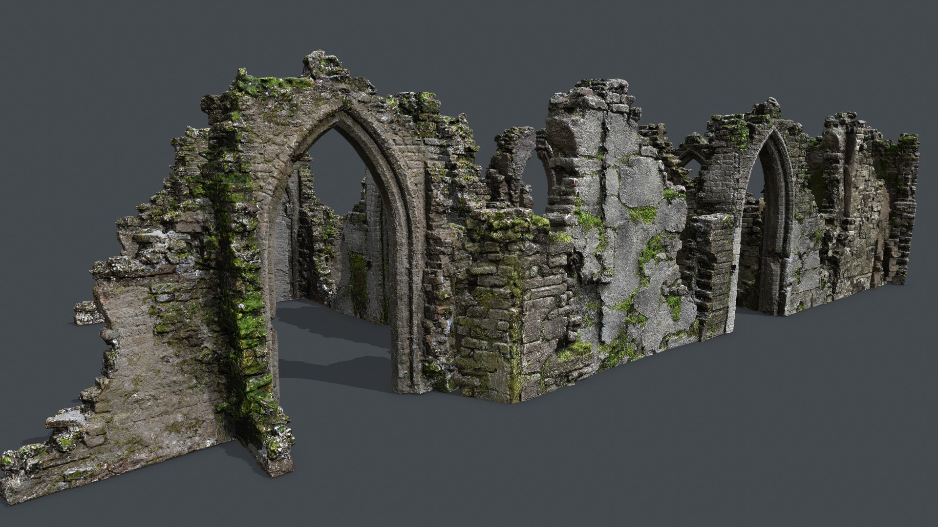 3D Ruin Gate - TurboSquid 2340779