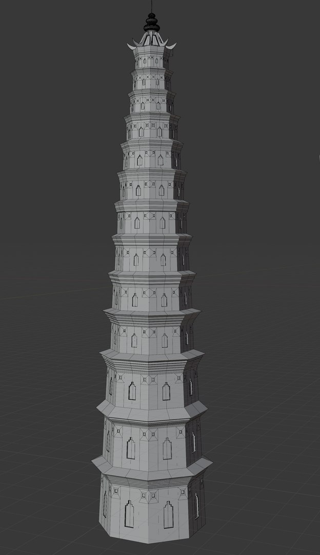 3D Chinese Traditional Tower Model - TurboSquid 2202783