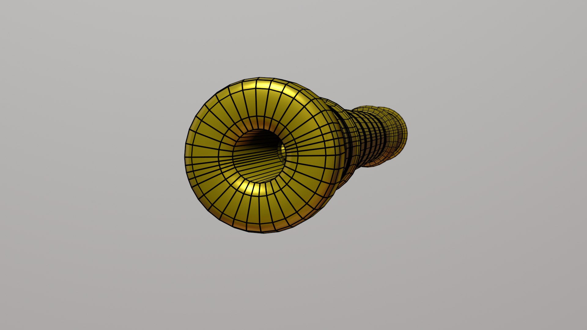 Golden recorder musical instrument 3D model - TurboSquid 1545377