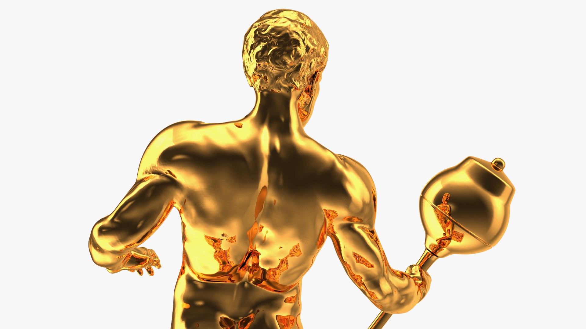 Gold Mr Olympia Sandow Statue 3D - TurboSquid 1832857